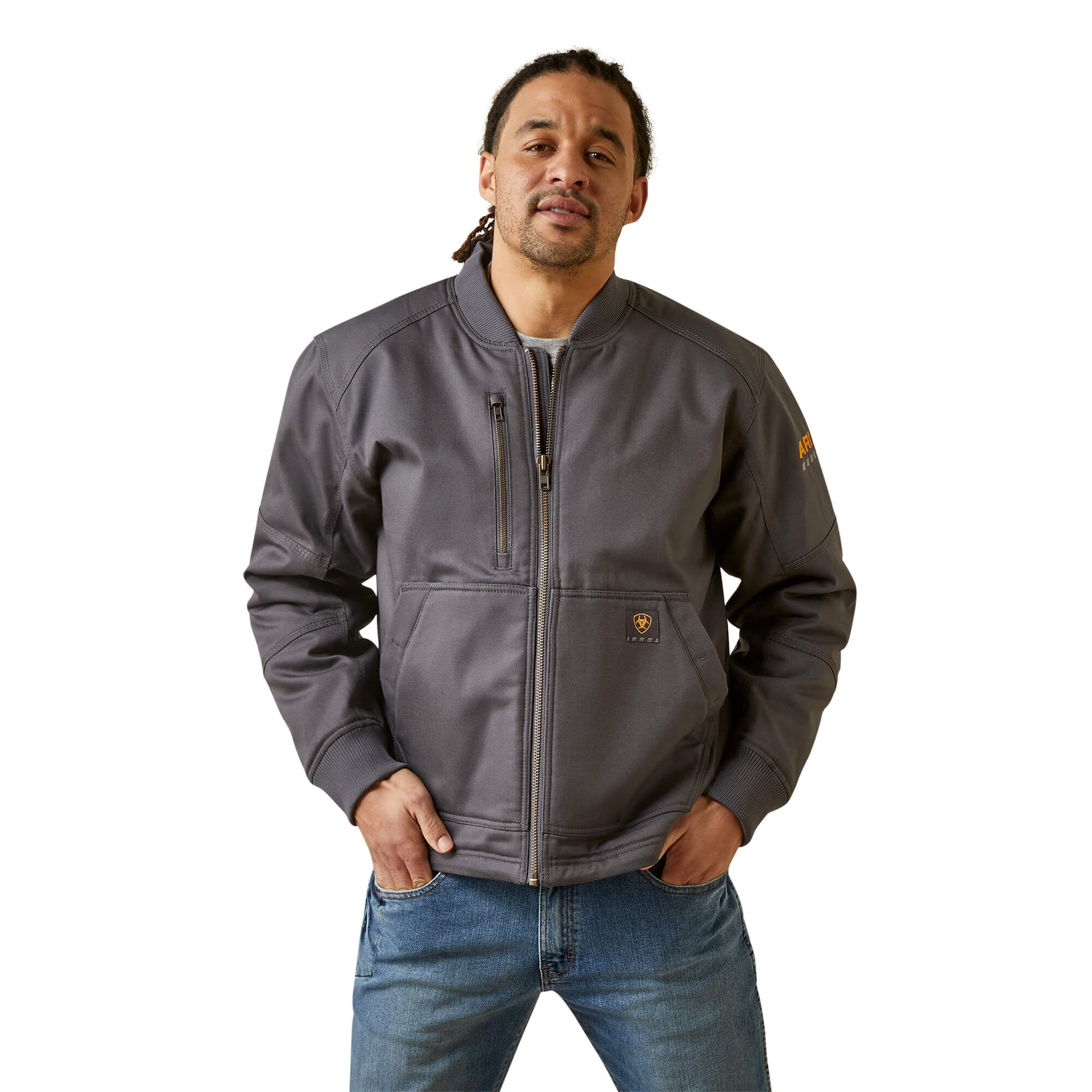 Buy Rebar Stretch Canvas Bomber Jacket - Ariat Online at Best price - TN